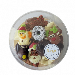 Kerst chocolade in vensterdoosje